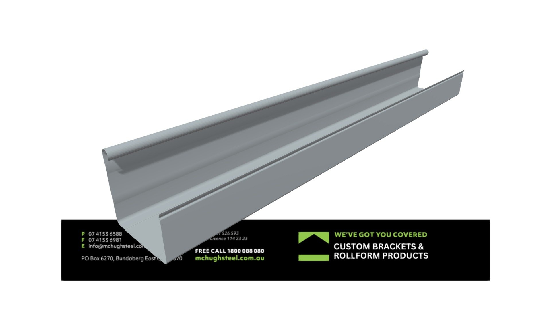 SQGCB Squareline Gutter Colorbond Bluegum - 3D model by mchughsteel ...
