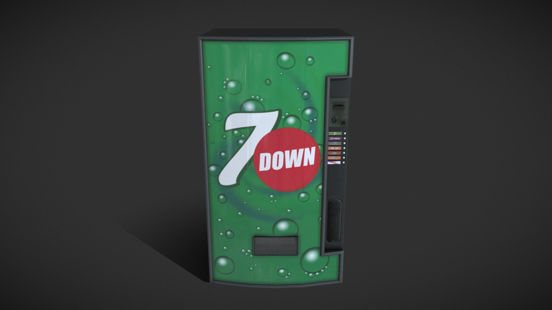 Vending machine - 7 Down - Download Free 3D model by tboiston [6e3ca2f ...