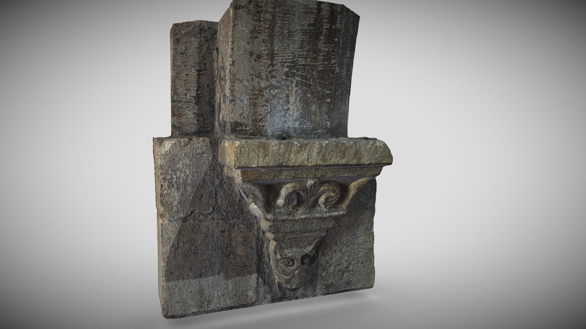 Saxo-Norman Zoomorphic Corbel, Sutton - Buy Royalty Free 3D model by ...