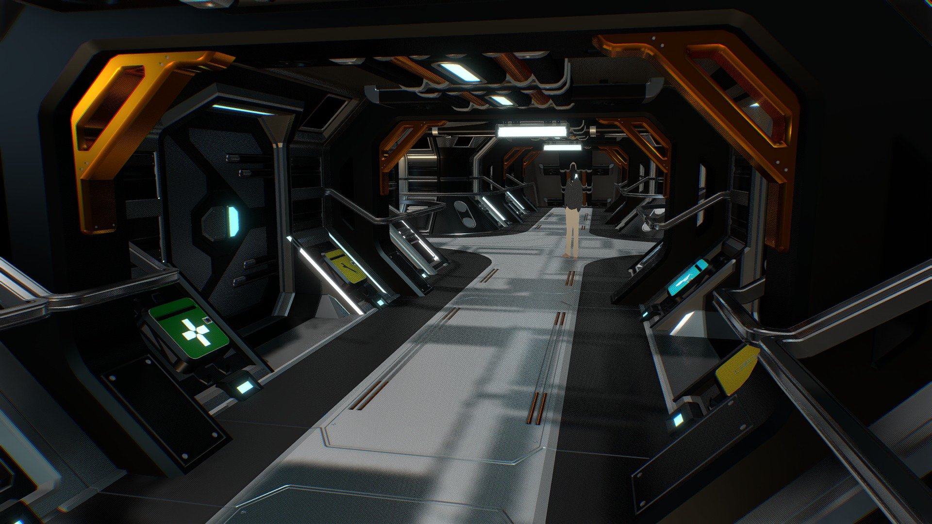 Meridian Shadow Modular Corridors - 3D model by ReiSakisaka ...
