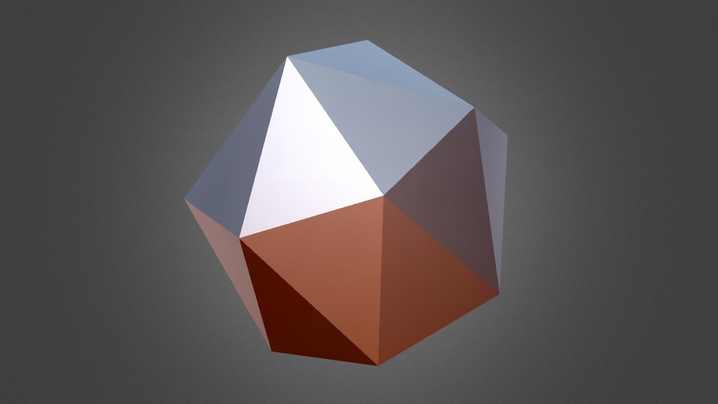 Spherical Polyhedon with 28 Congruent Traingles - 3D model by yoshiaki ...