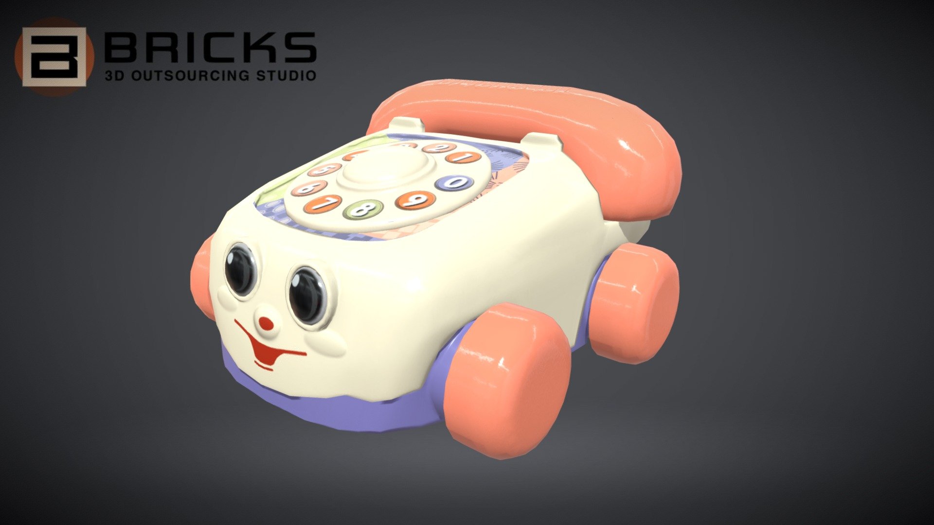 Phone Toy - Buy Royalty Free 3D model by Bricks Studio (@bricks3dstudio ...