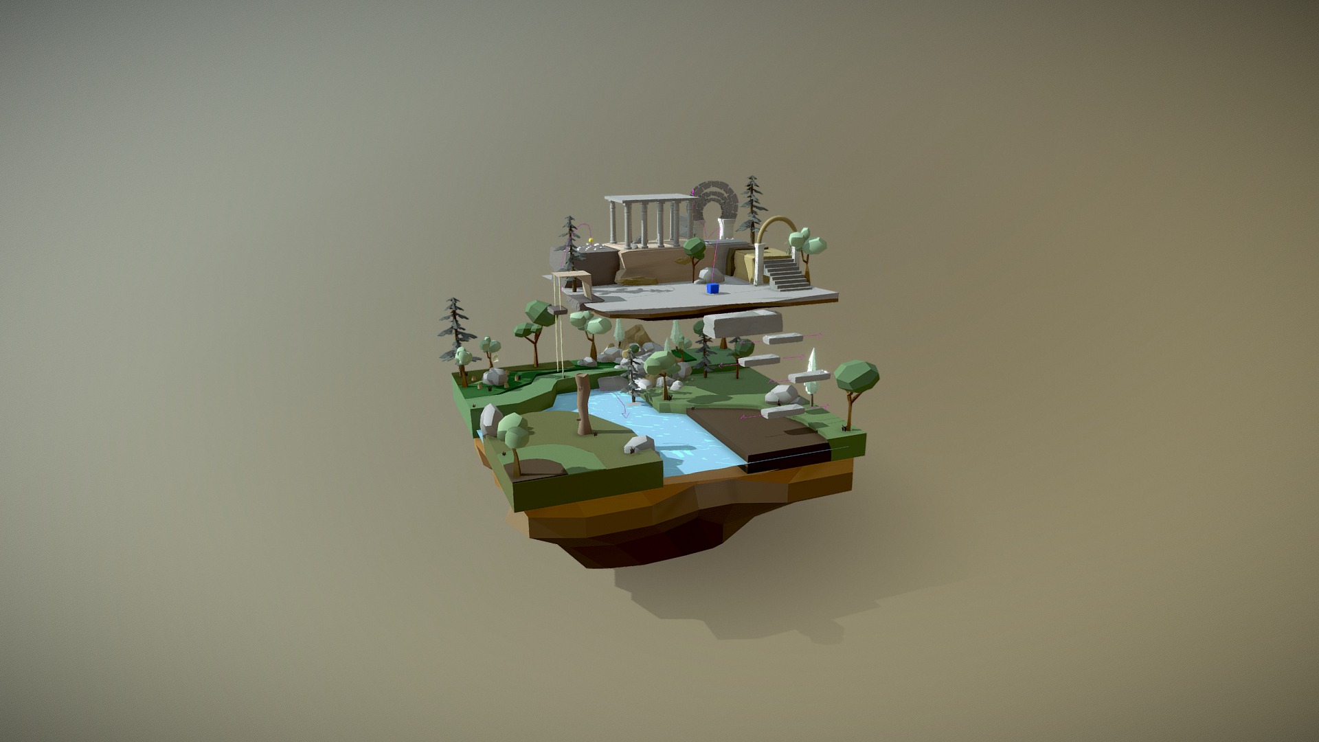 LevelDesign 01 - 3D model by Guada.romce (@gromeroc) [6e41b64] - Sketchfab