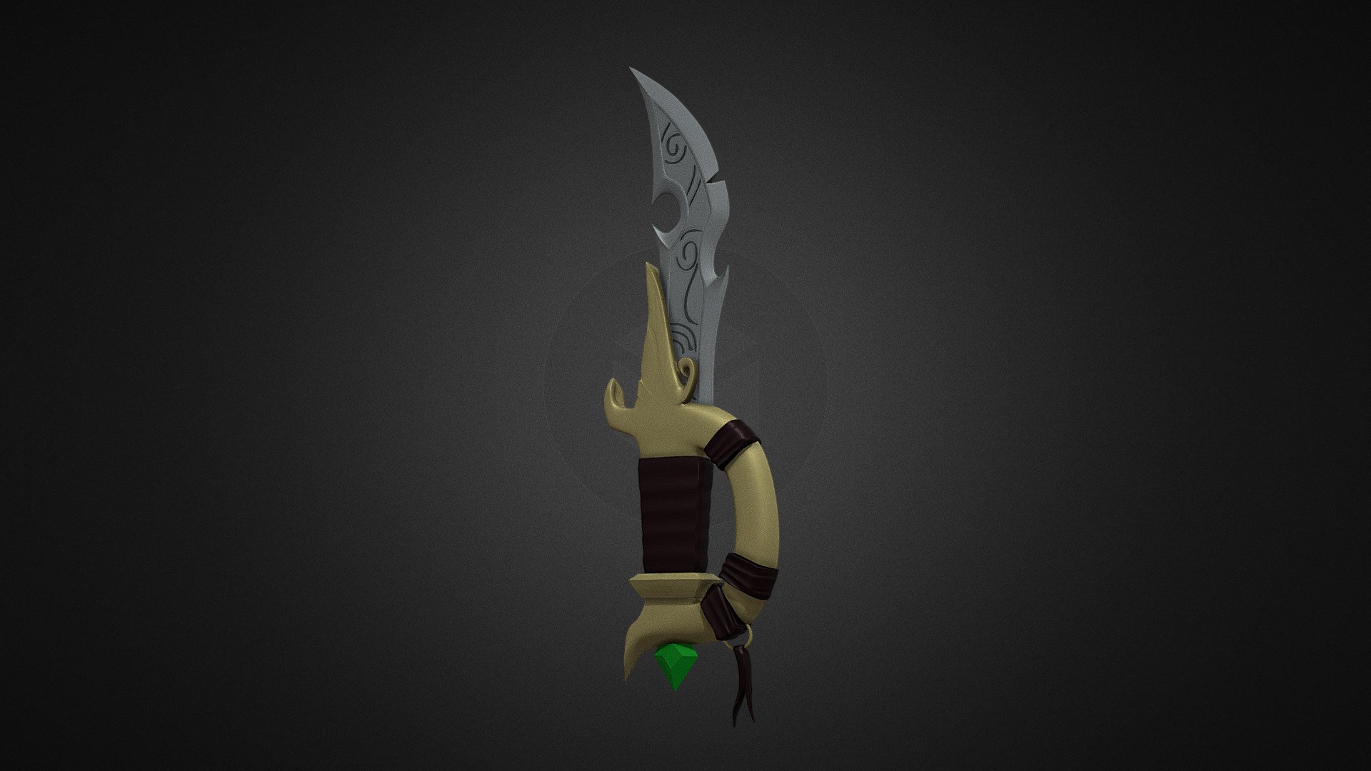 Fantasy Dagger - Download Free 3D model by dylanheyes [6e45210] - Sketchfab