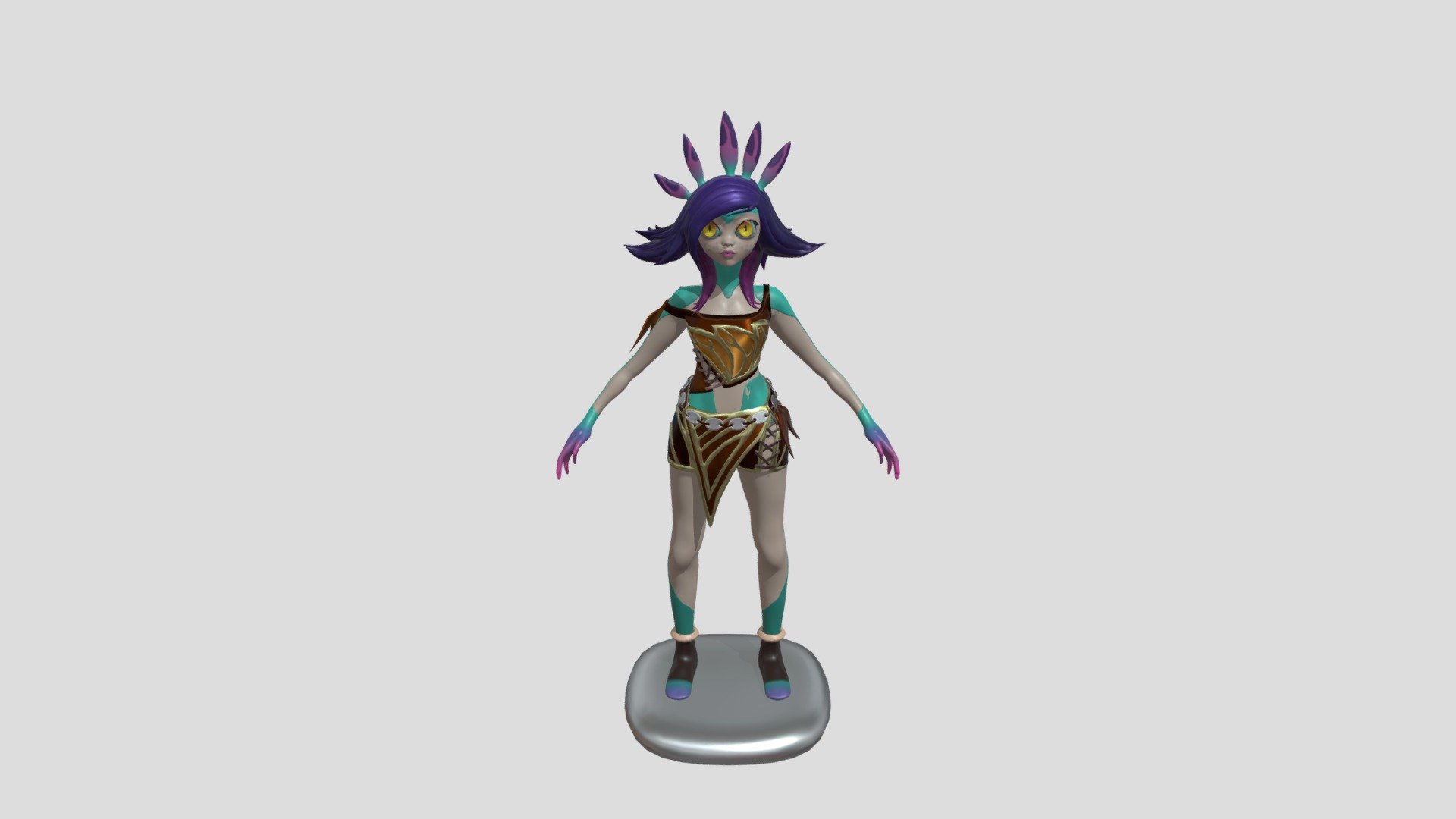 Neeko Model - 3D model by Jess Westhead (@jw11crt) [6e45ff1] - Sketchfab