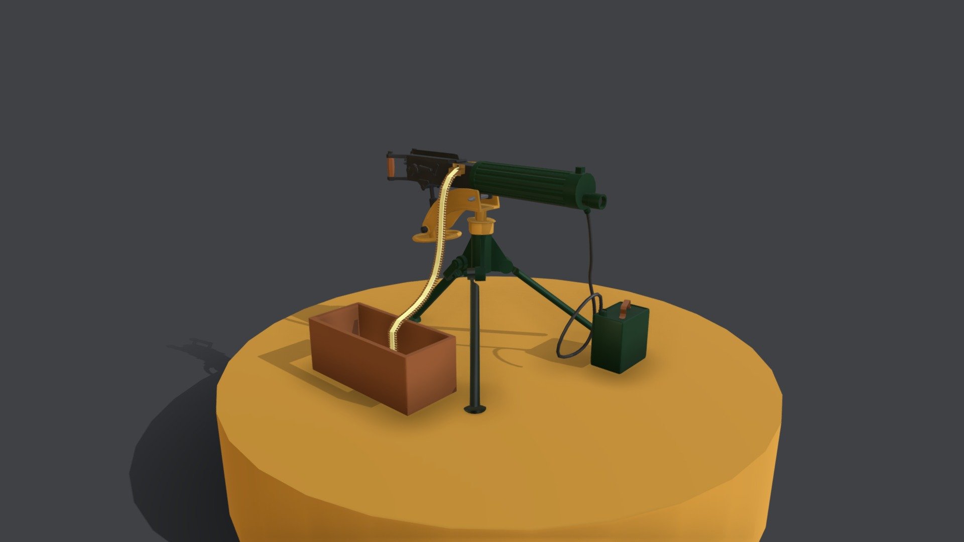 Vickers Machine Gun - Download Free 3D model by Samuel Thomas ...