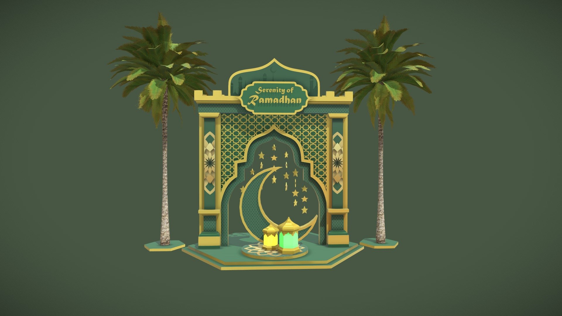 Islamic Booth_VM02 - Buy Royalty Free 3D model by JD (@jond.hendri ...