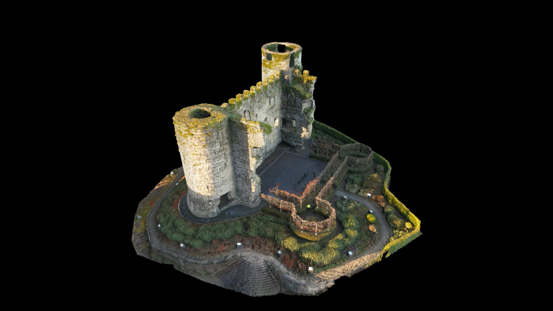 Carlow Castle 3D Scan - 3D model by RetromanIE [6e4929b] - Sketchfab