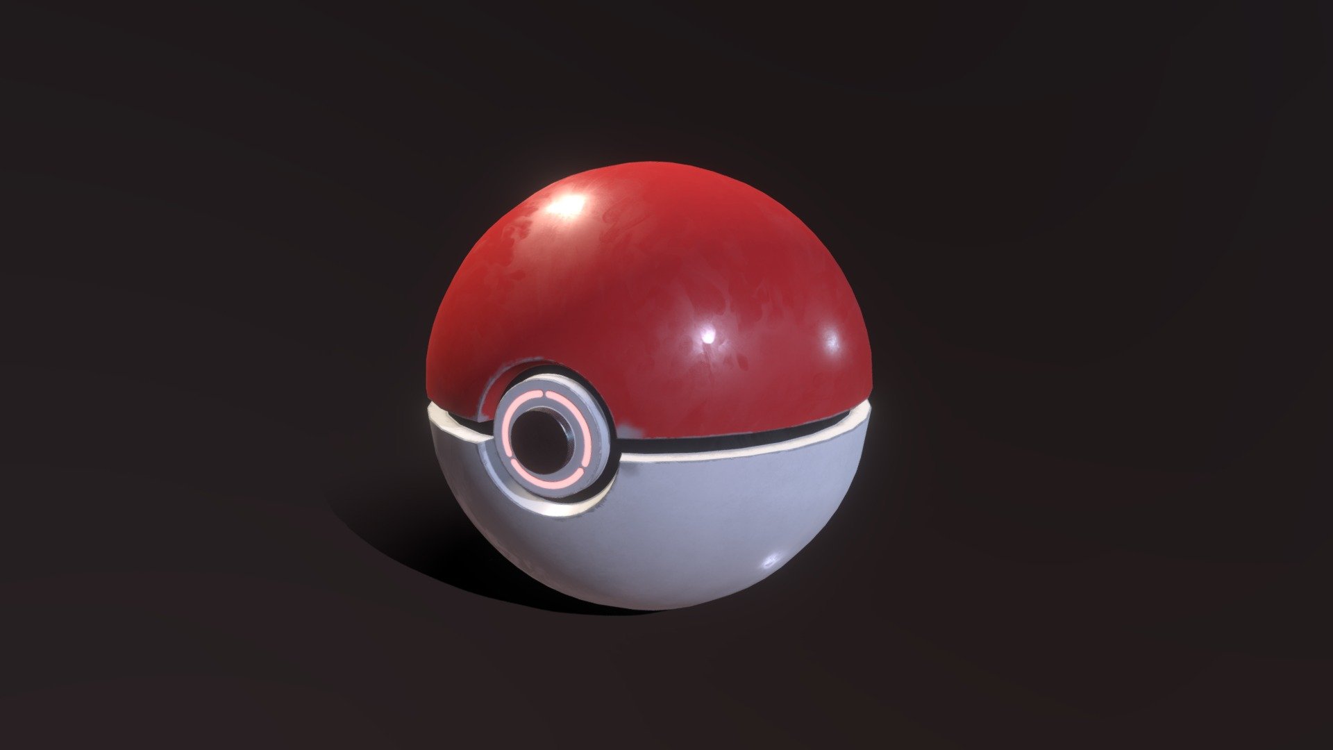 Pokeball Realistic textures - 3D model by Padd24 [6e4ad01] - Sketchfab