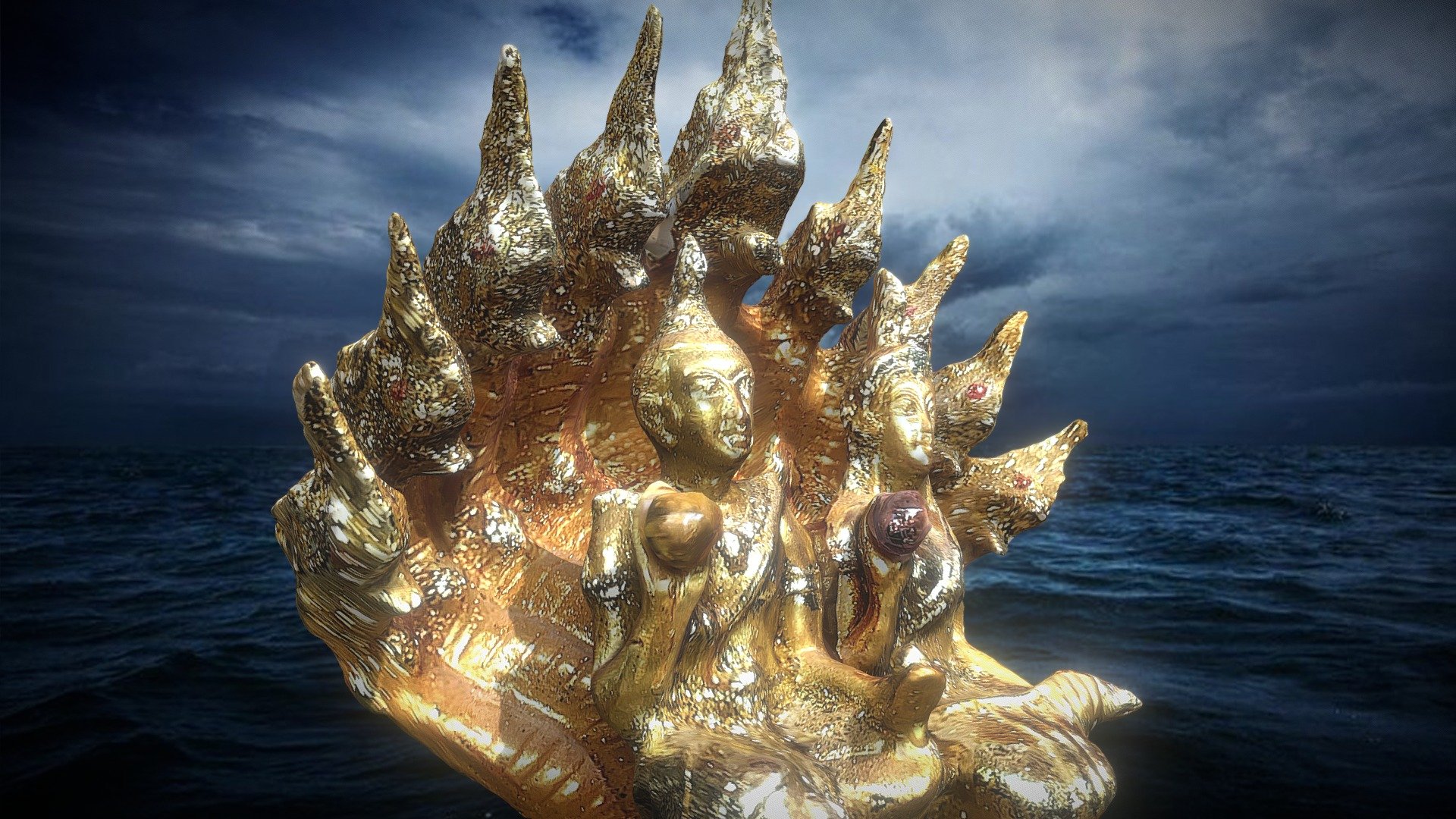 god of sea - Buy Royalty Free 3D model by KimtueKP [6e4af2c ...