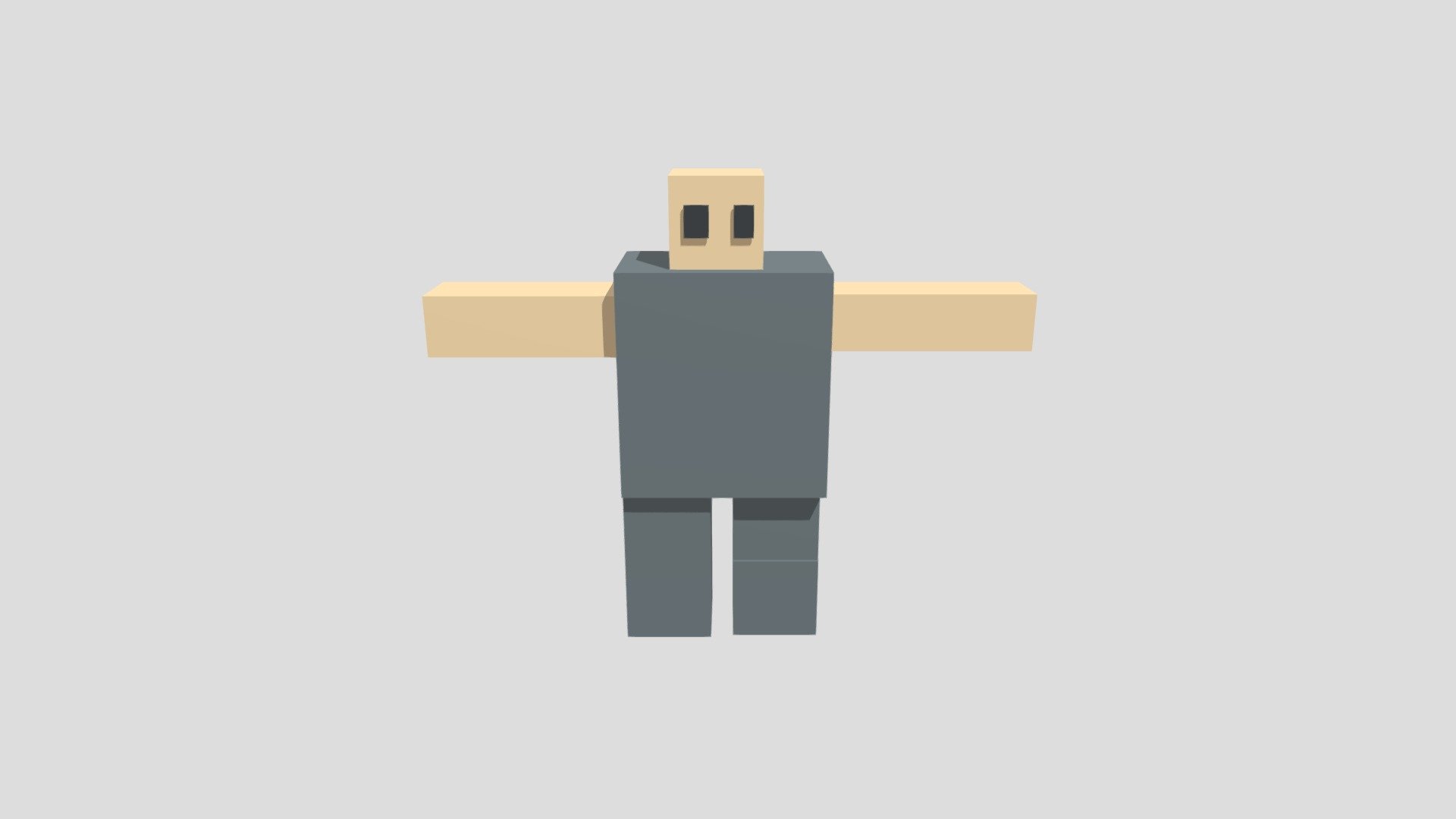 Block man funny - Download Free 3D model by et414721 [6e4b544] - Sketchfab