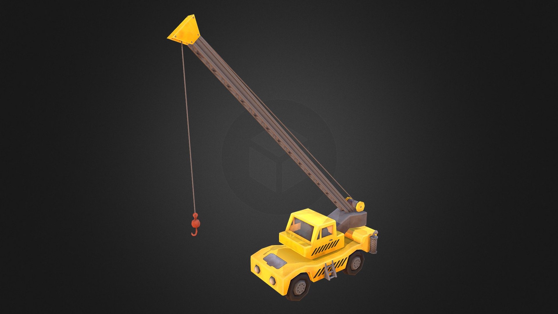Hand-Painted Crane - 3D model by Graham (@graham3d) [6e4b5c5] - Sketchfab