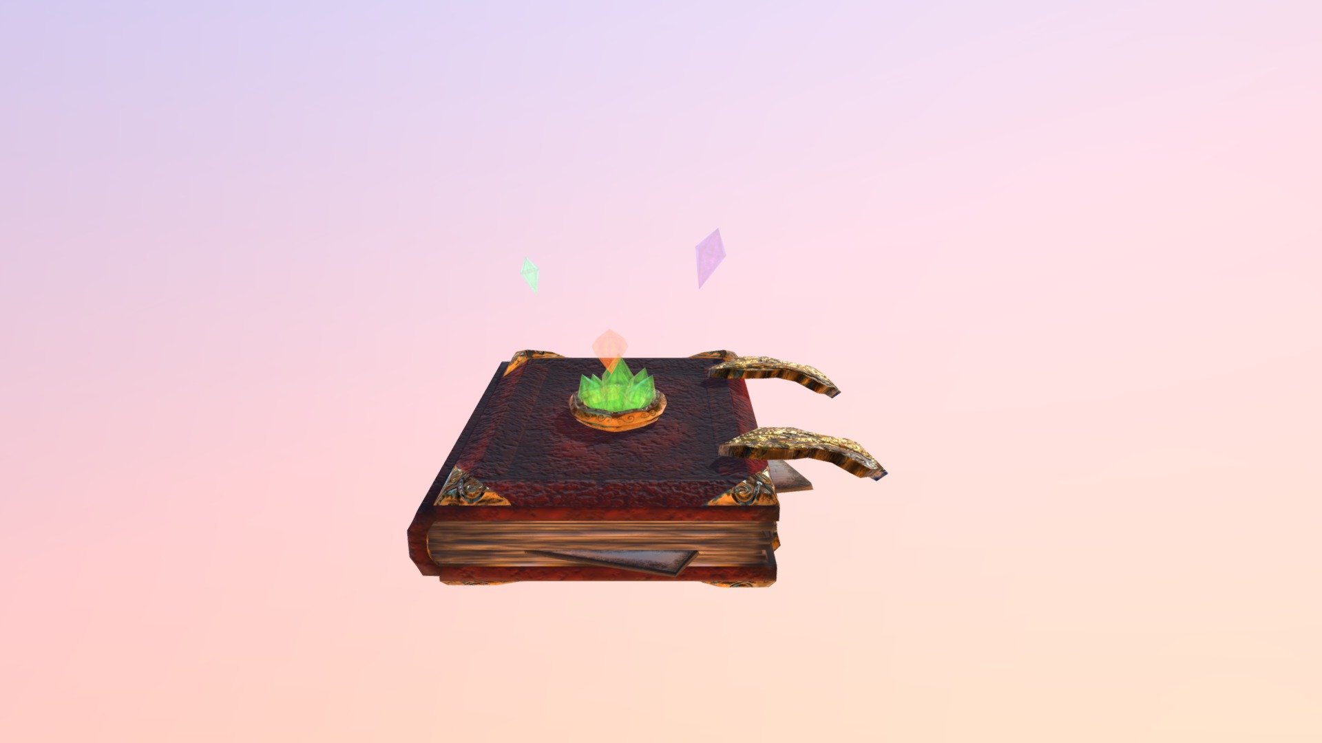 Crystal Spellbook - 3D model by Caserolla (@betticlay) [6e4c0b8 ...