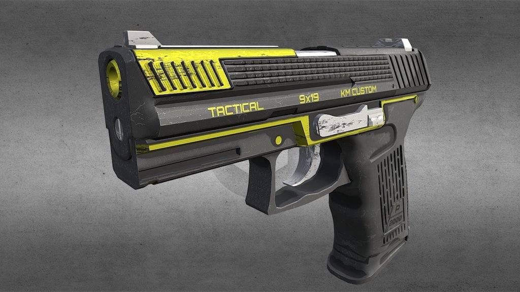 p2000 x001 tactical v3 - 3D model by knifematters [6e4c5a9] - Sketchfab