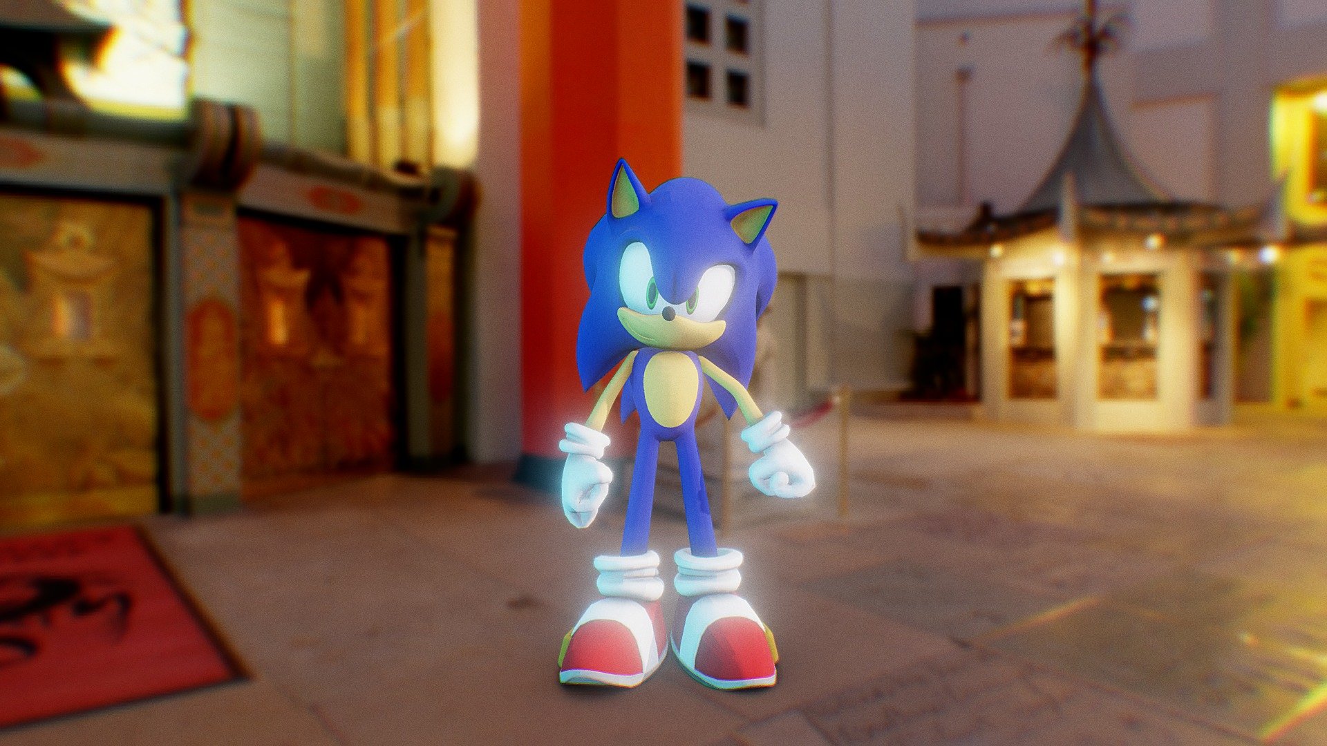 Sonic Idle (Rig) - Download Free 3D model by John Doe (@mauimorehu) [6e4cd8b] - Sketchfab