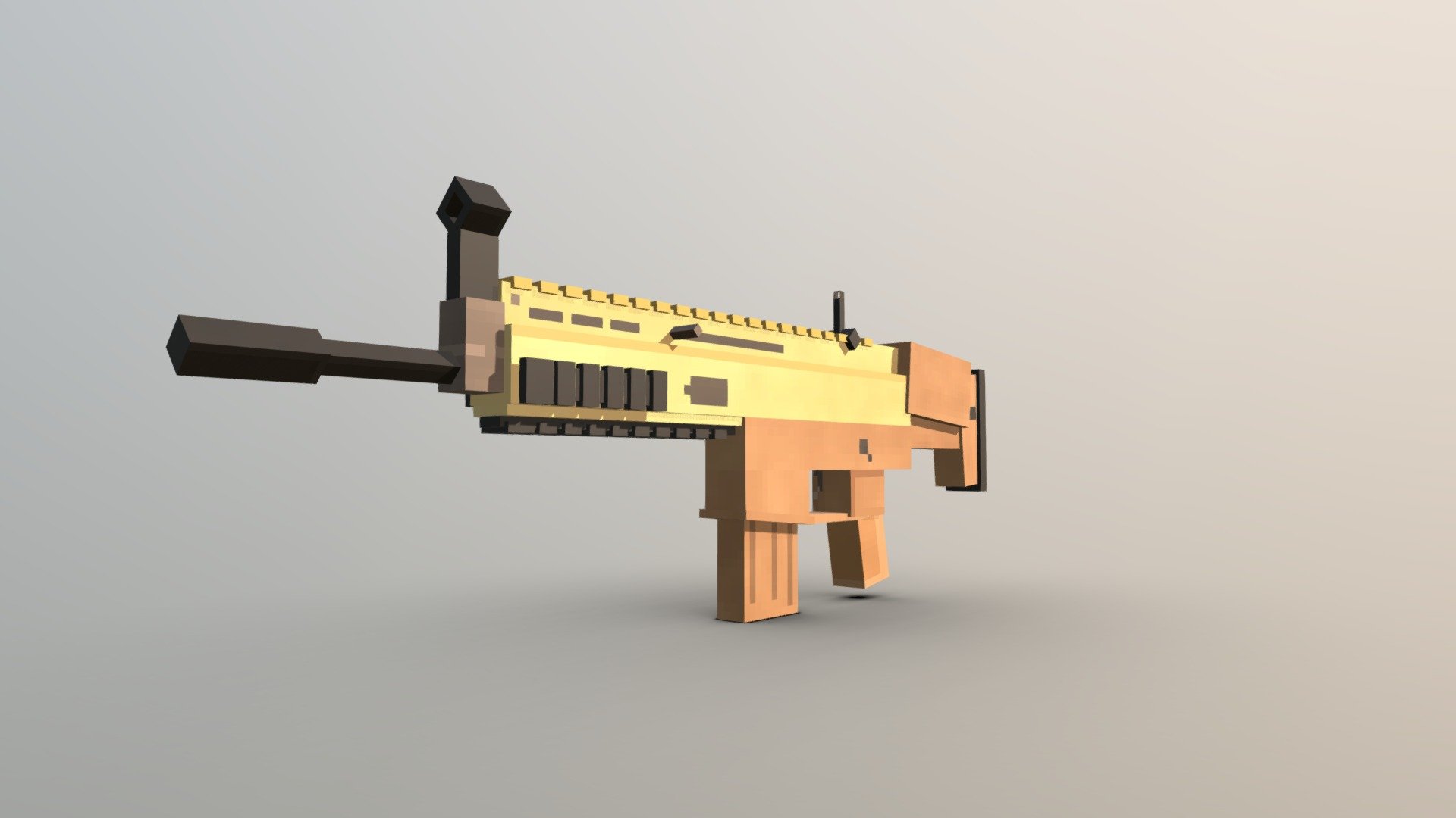 SCAR-H CraftStudio model - 3D model by Powerbyte7 [6e4e57e] - Sketchfab