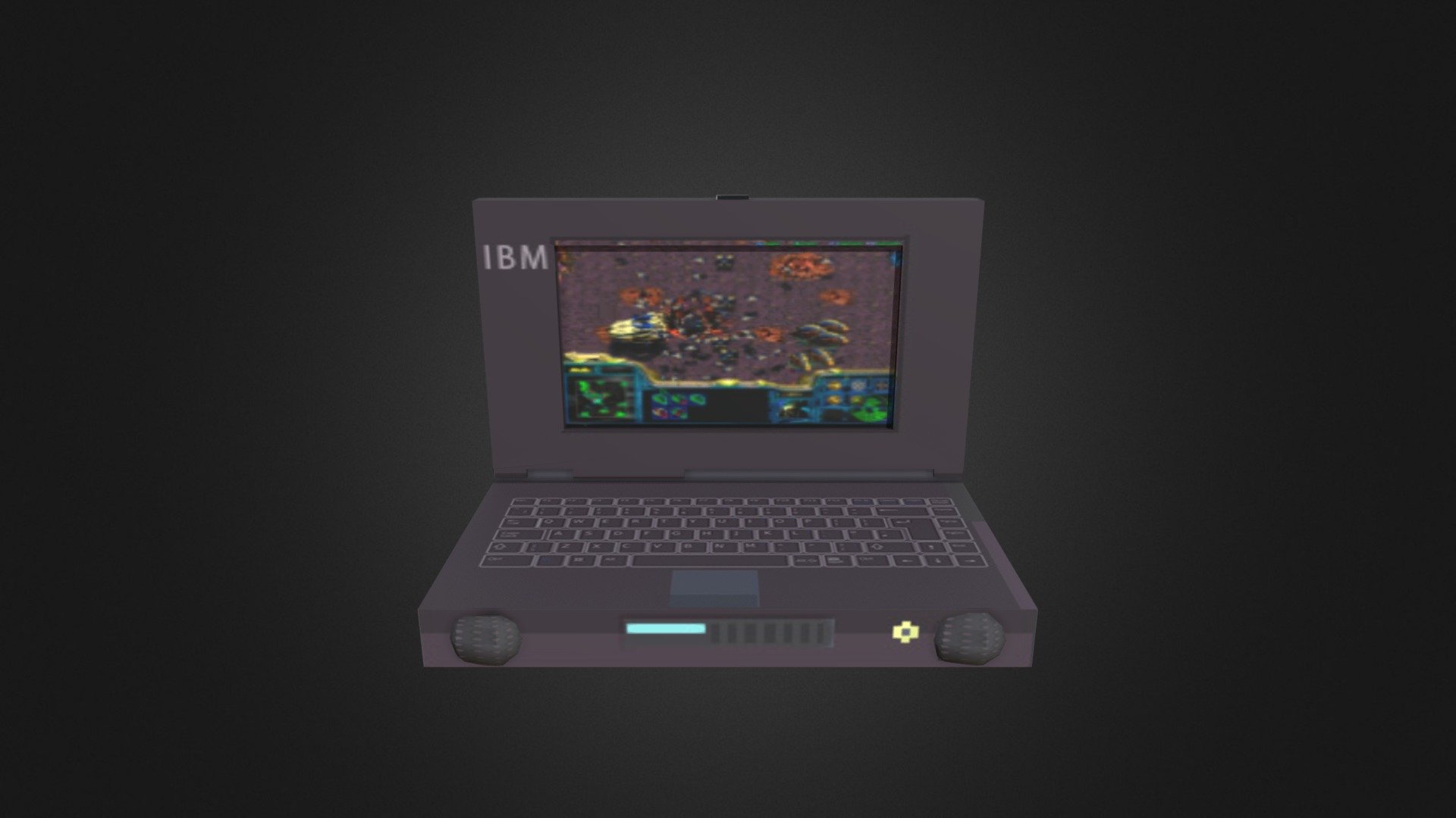 Portable IBM Laptop 90s - 3D model by Vizctas (@padvirus) [6e50f93 ...