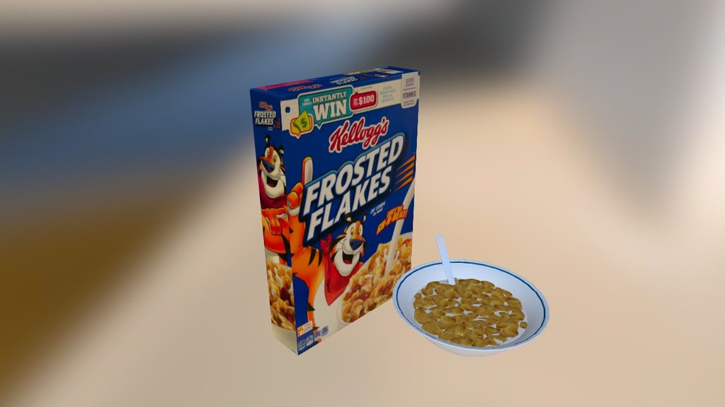 Frosted Flakes Cereal - 3D model by Billy Jackman (@billyjackman3d ...