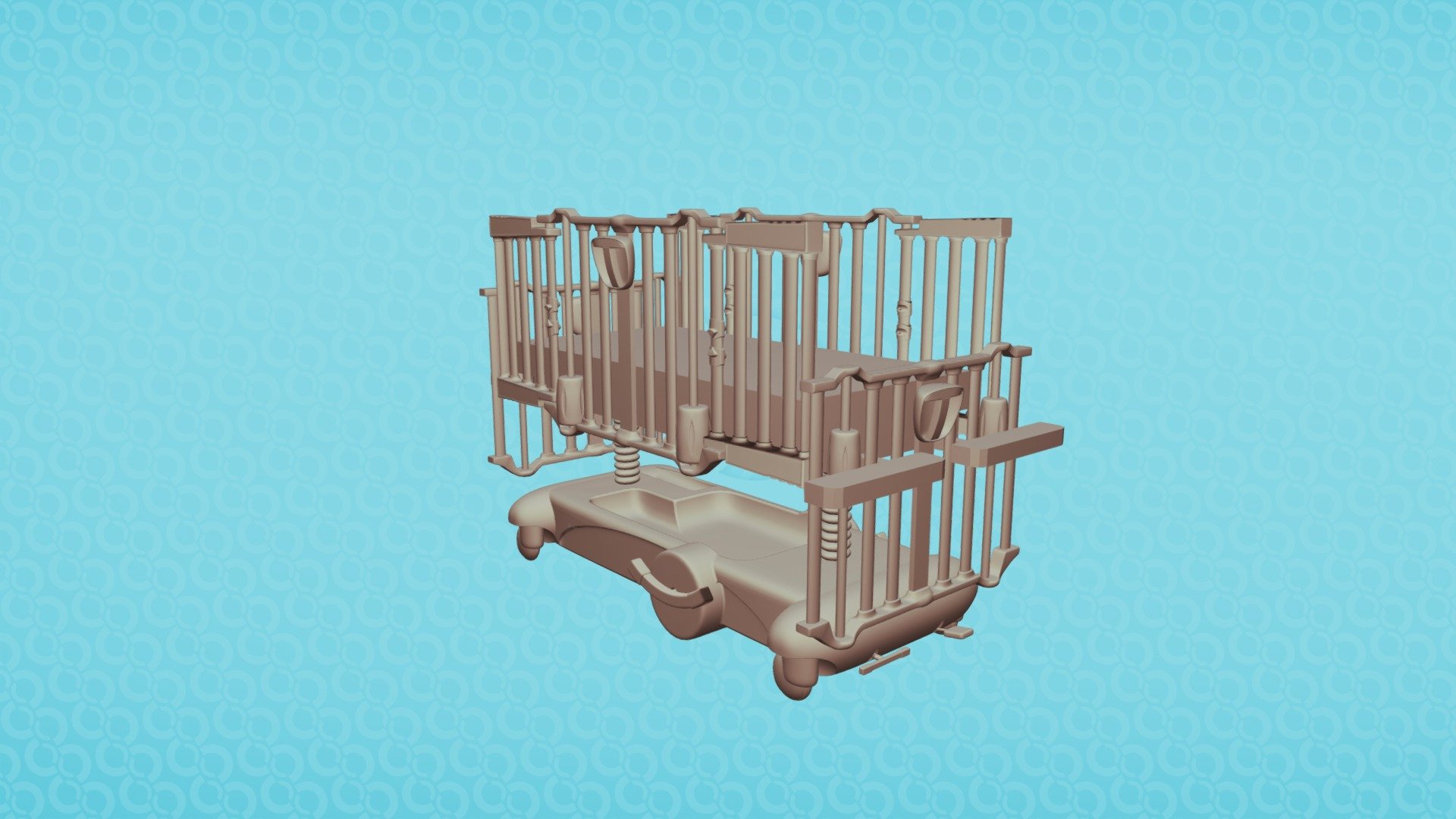 crib - 3D model by CCHMCMediaLab [6e53f4a] - Sketchfab