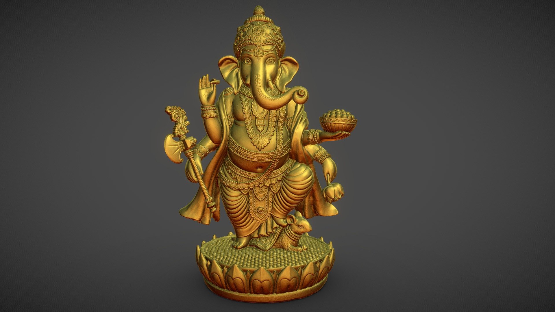 Ganesha Statue - Buy Royalty Free 3D model by Rumpelstiltskin ...