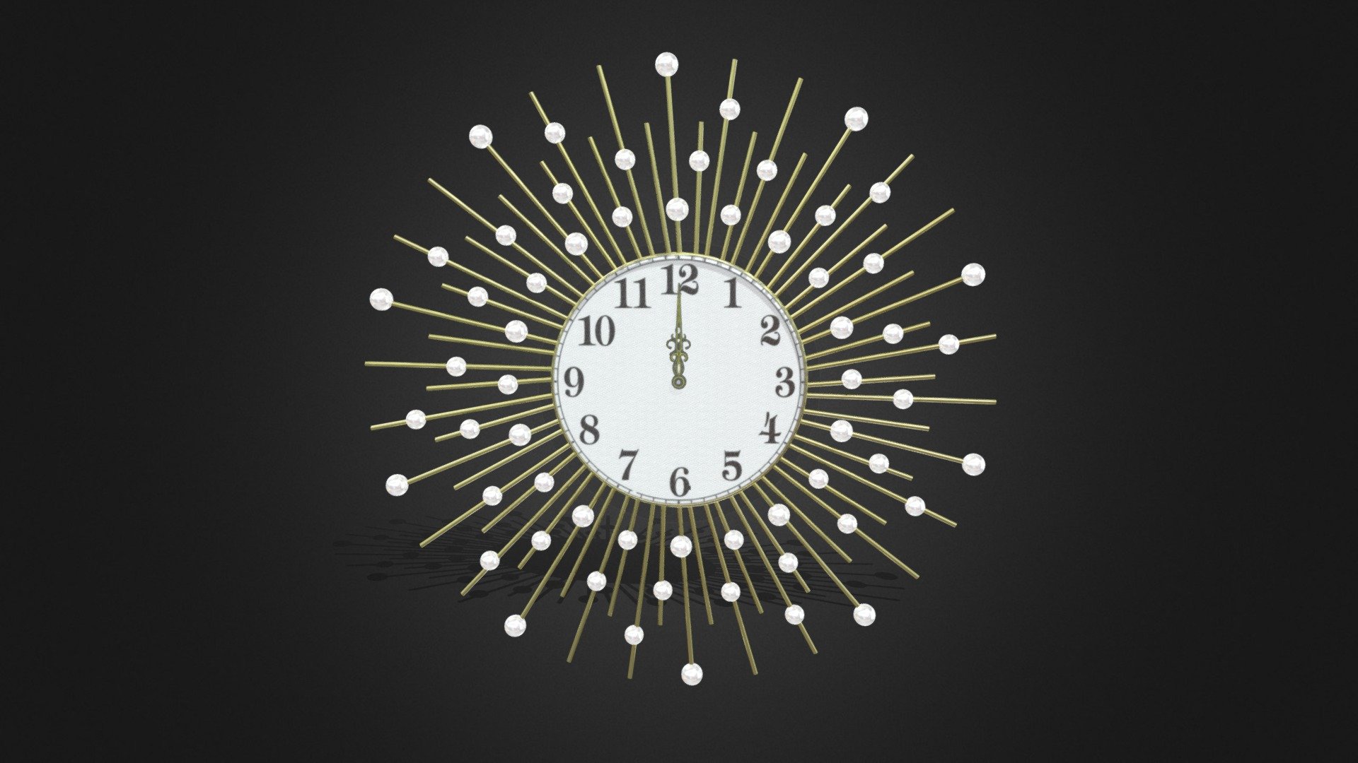 3D Modern Living-Room Clock - Download Free 3D model by ngmodels ...