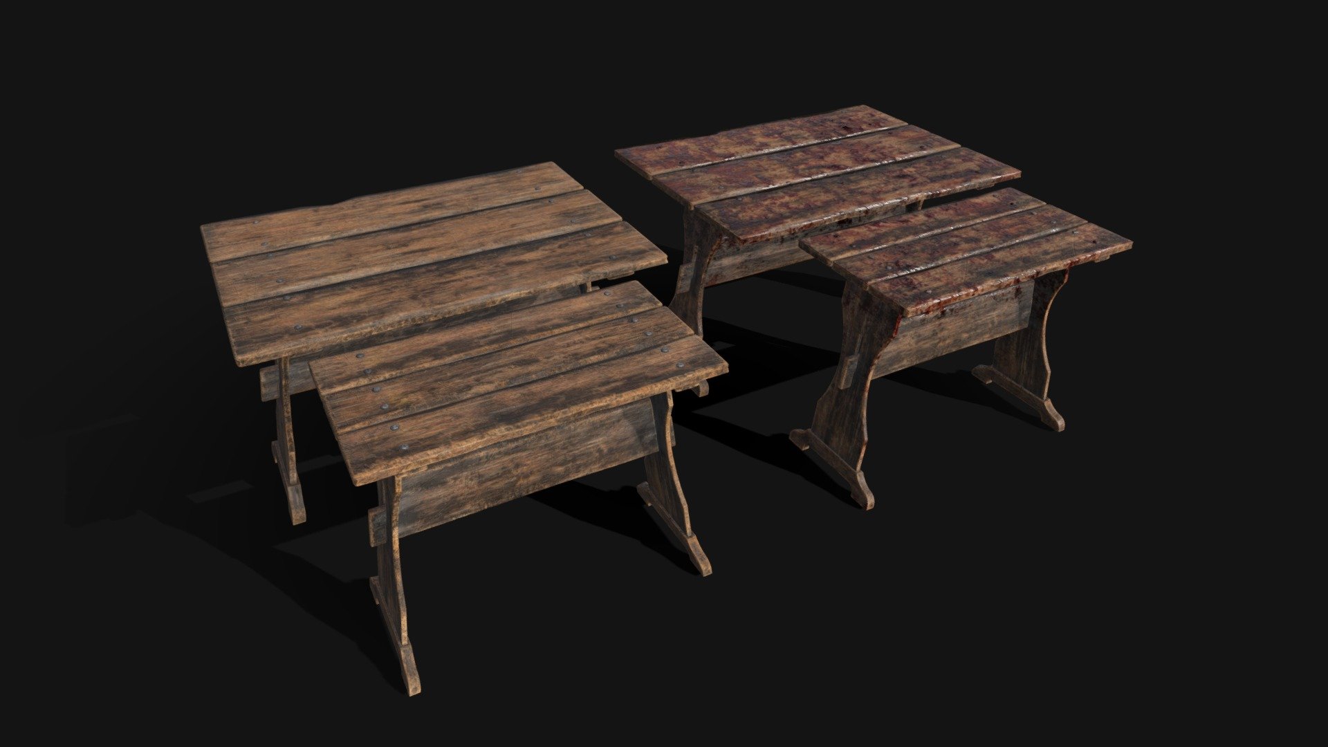 Wooden Plank Workbench - Buy Royalty Free 3D model by Clockwork ...