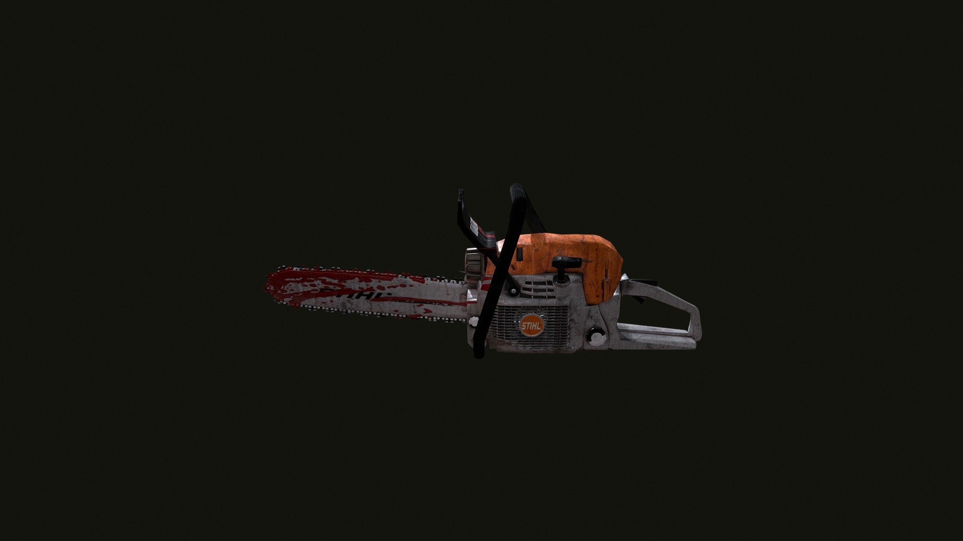 chainsaw - 3D model by ma.quesnel [6e590c1] - Sketchfab