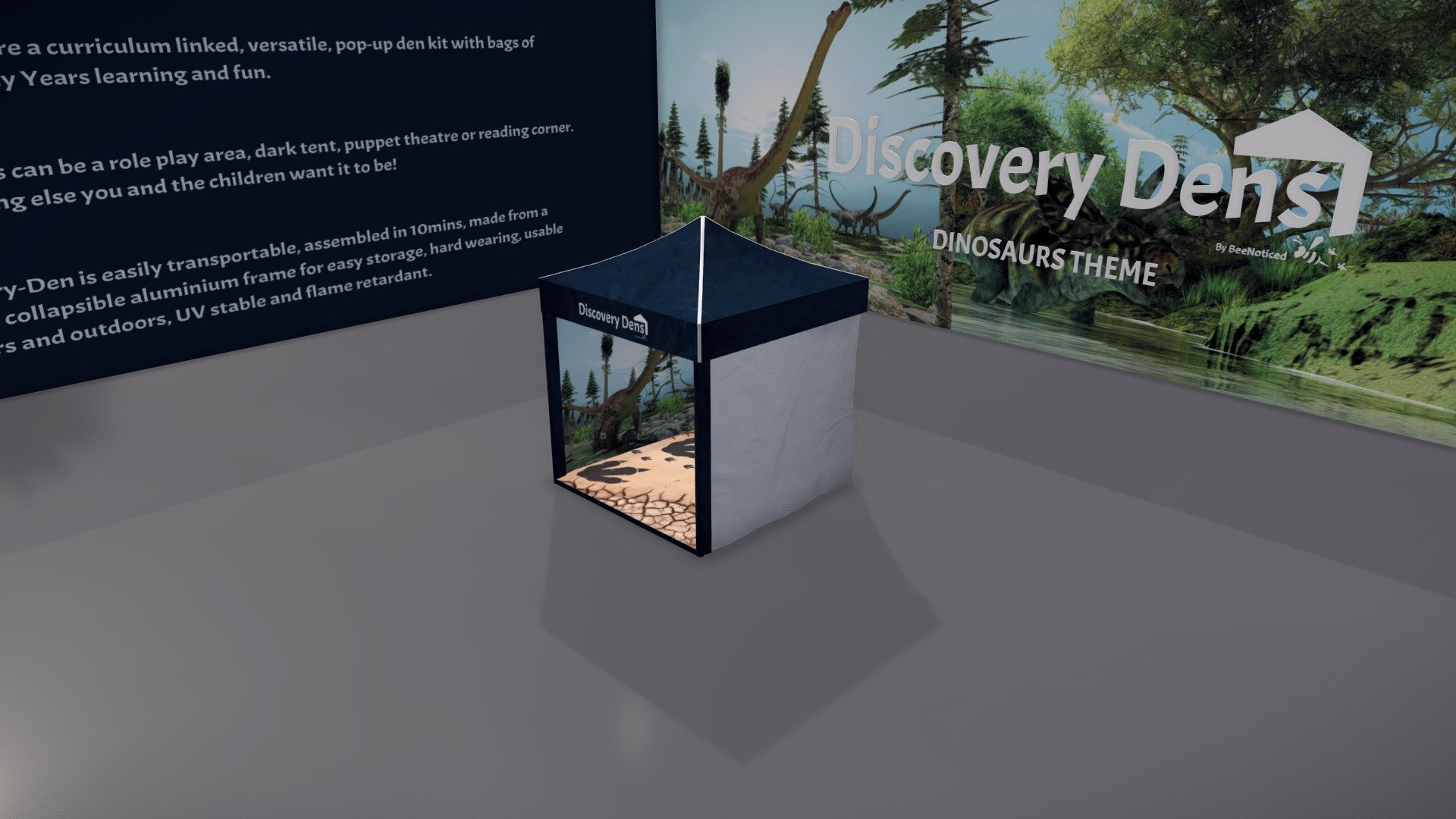 Discovery Dens - Dinosaurs theme - 3D model by Top Marquees ...
