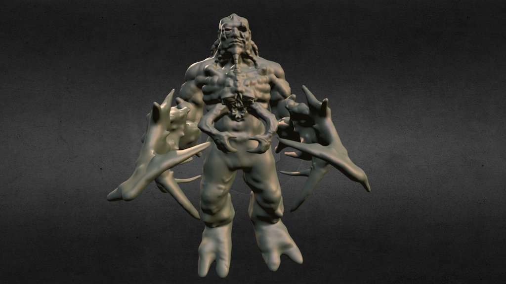 Mutant creature - 3D model by John S (@jormungandr) [6e59fe9] - Sketchfab