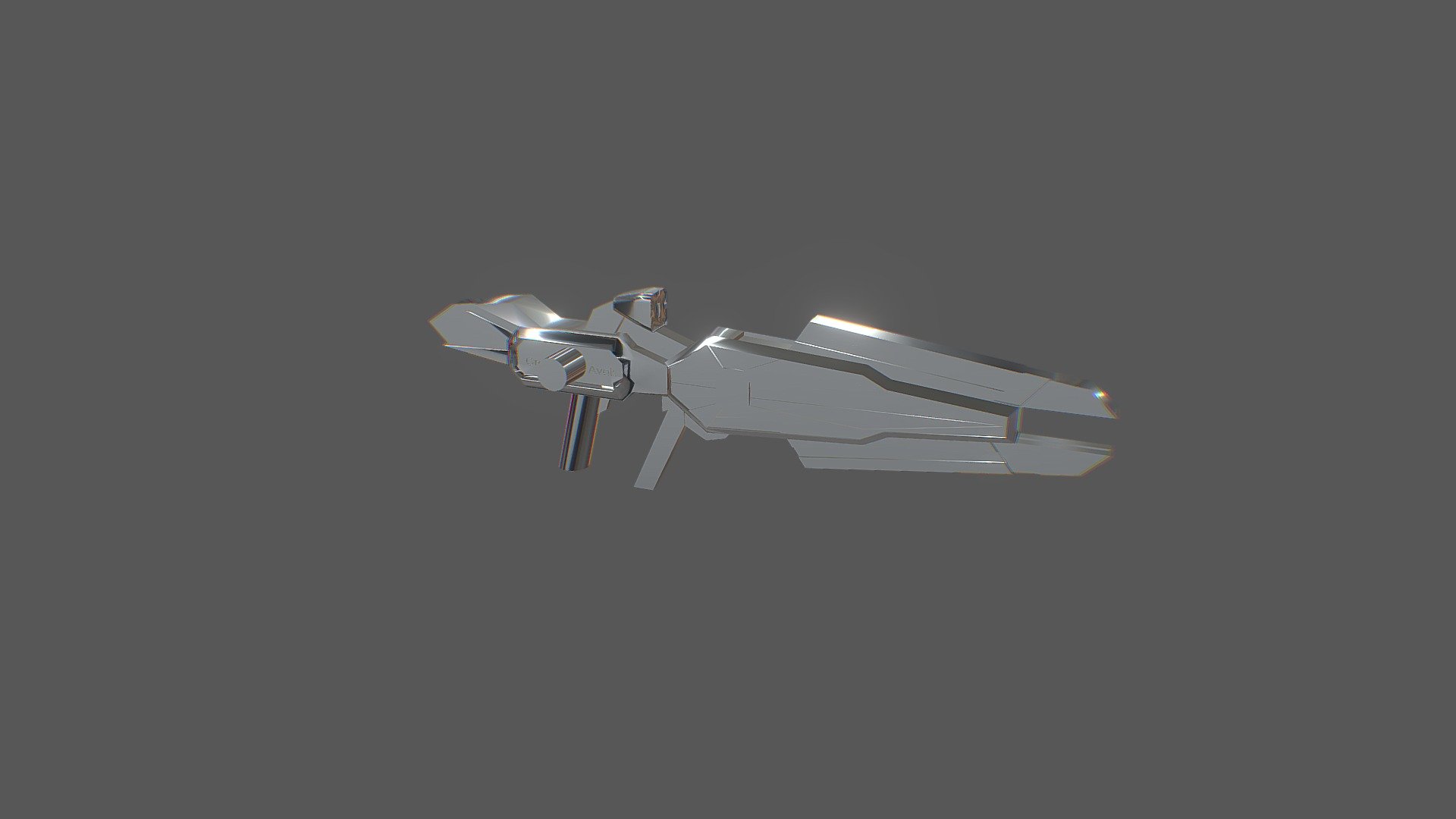 SD Gundam Aerial Beam Rifle (Combined with bits) - 3D model by AvoK ...