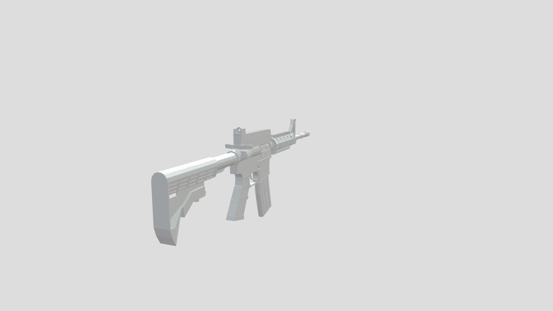 Low-Poly M4A1 Modern - Download Free 3D model by Konstantinos ...