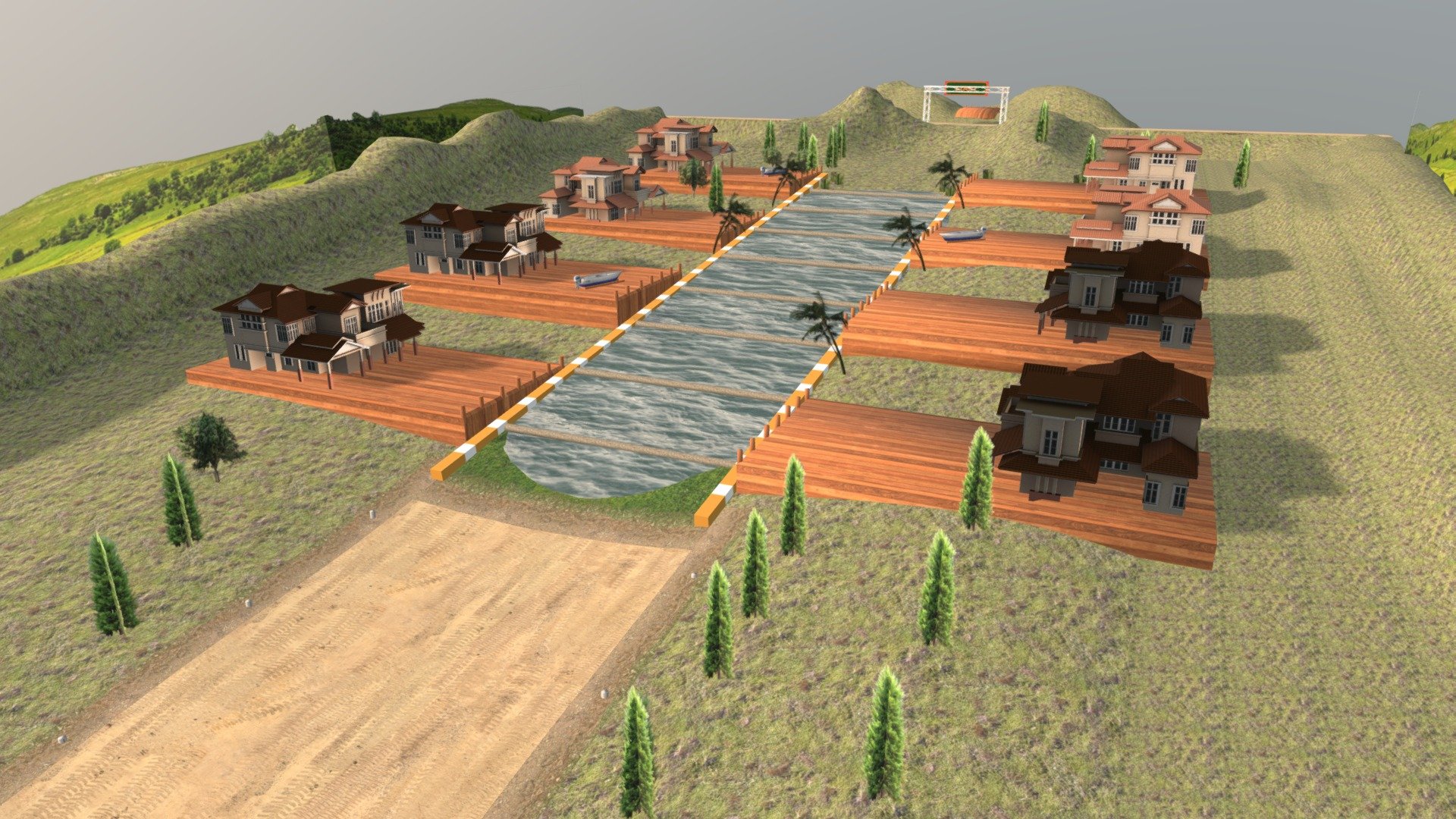 Car stunt Environment patch -(Game ready)- - Download Free 3D model by ...