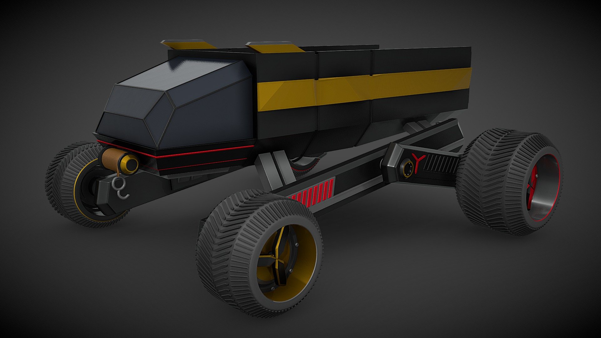 ( FREE ) Military off-road vehicle - Download Free 3D model by SDC ...
