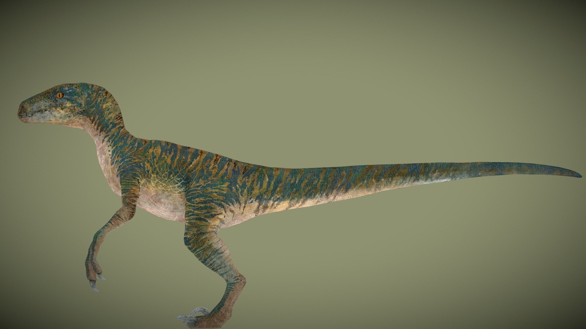 Jurassic World 2015 Echo the Velociraptor - Download Free 3D model by ...