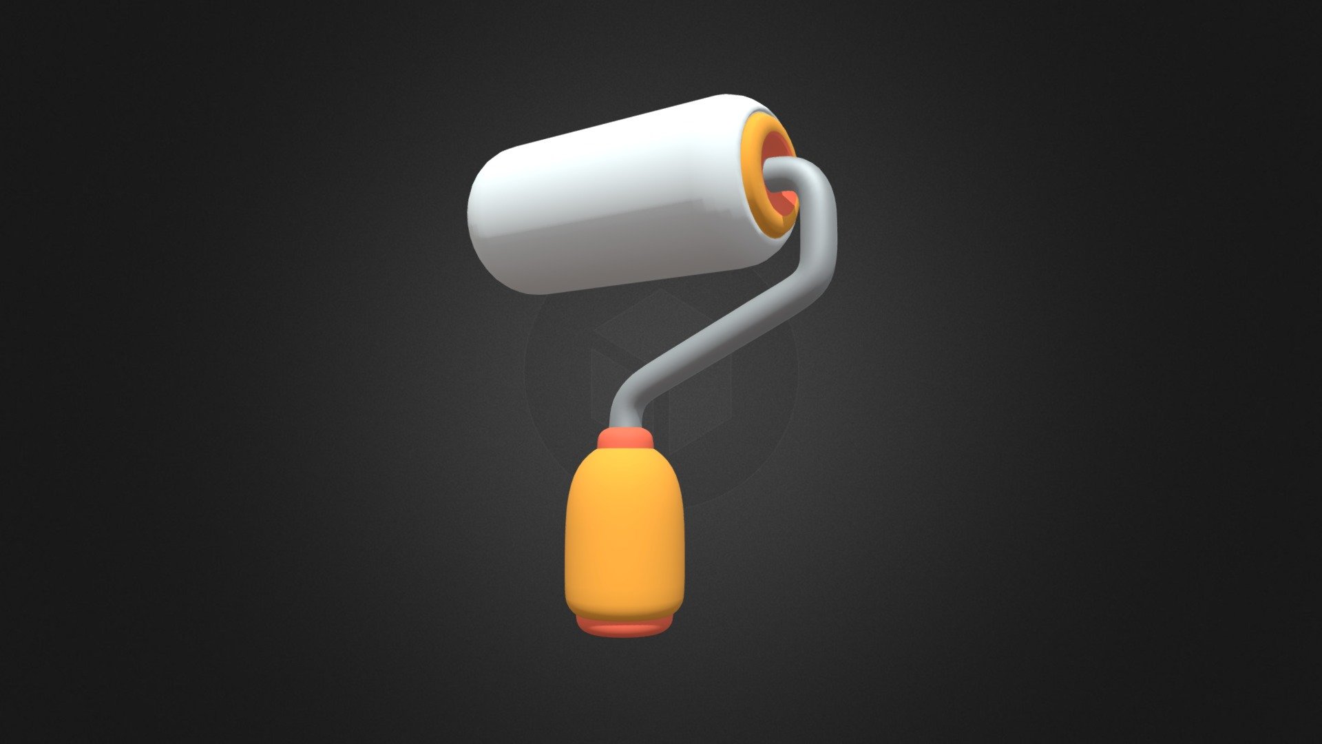 Cute Low Poly Paint Roller - Buy Royalty Free 3D model by Ndevisuals (@Wade23) [6e6555b ...