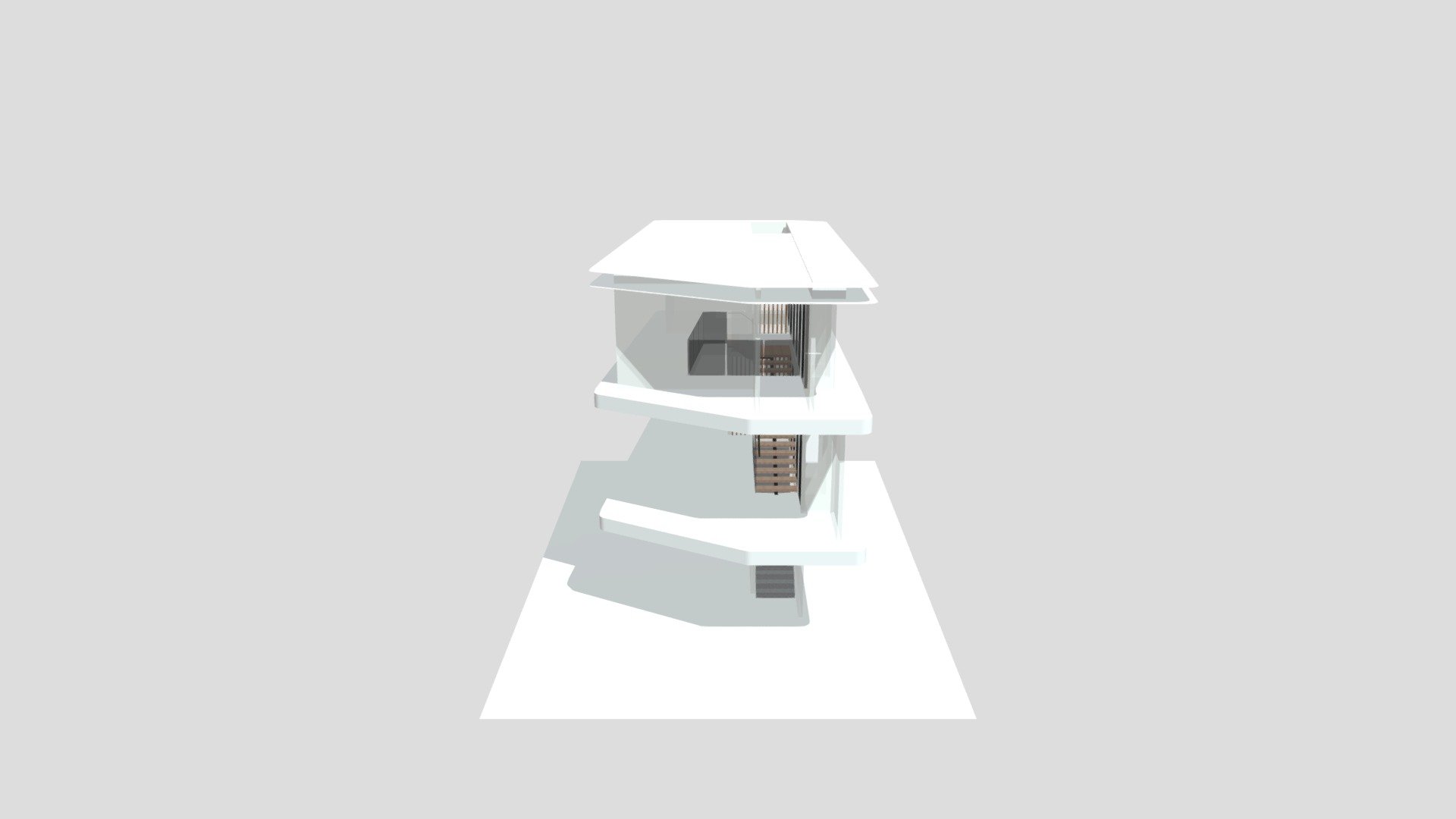 Robert Calautti Cantilervered treads - 3D model by Designer Staircases ...