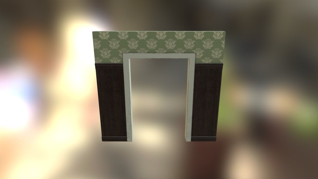 Wall Door A - 3D model by Lauren (@16BitSiren) [6e6a1b1] - Sketchfab