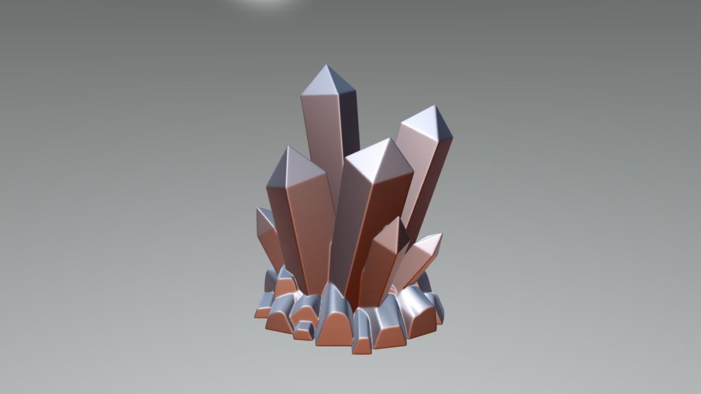 Crystal Cluster - 3D model by patrickjfahy [6e6c0f5] - Sketchfab