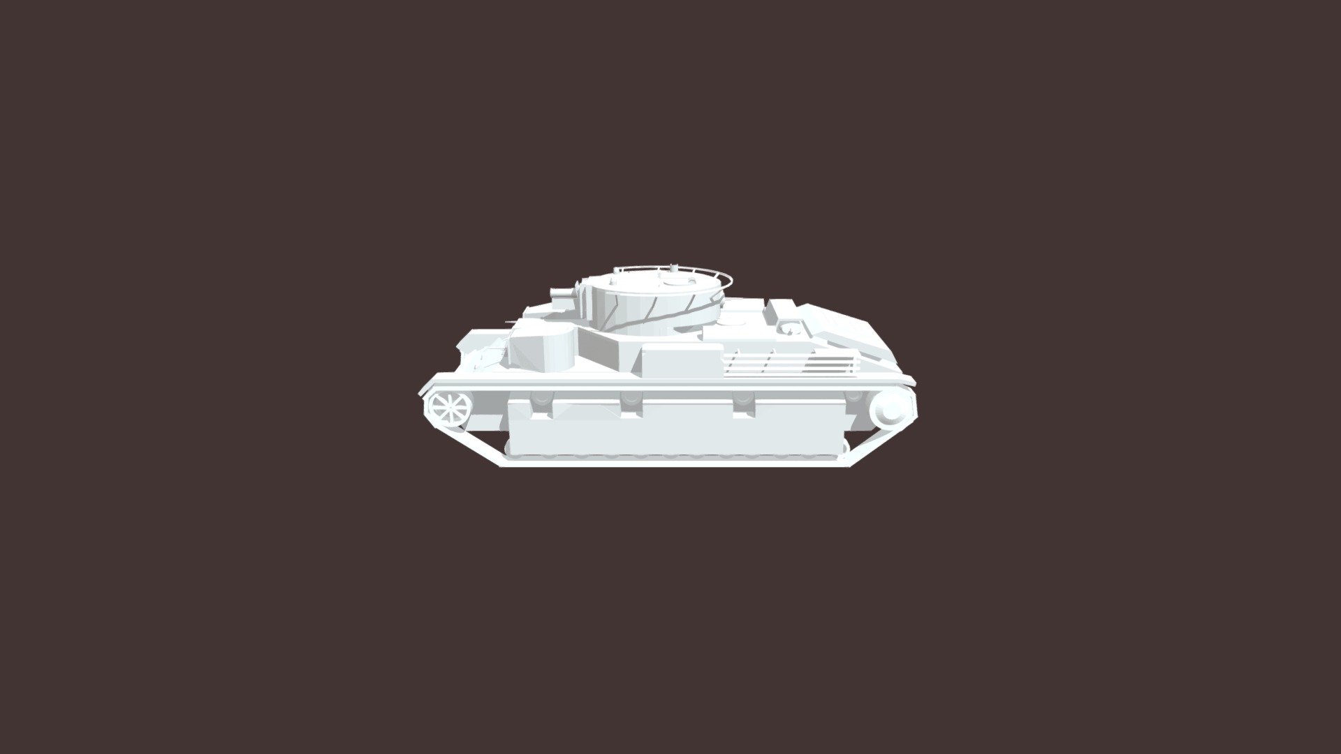 Т-28 tank (No Texture/Material) - 3D model by JIaCTuK [6e6d22c] - Sketchfab