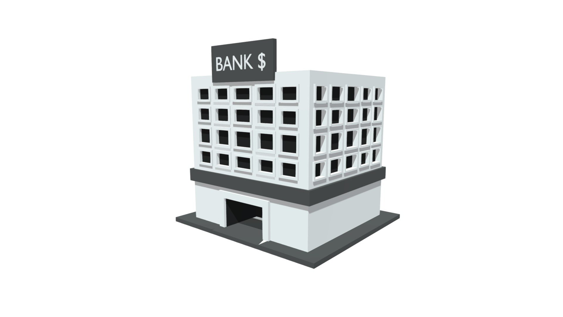 Bank Minimalist model - Download Free 3D model by Horizech [6e72f64 ...