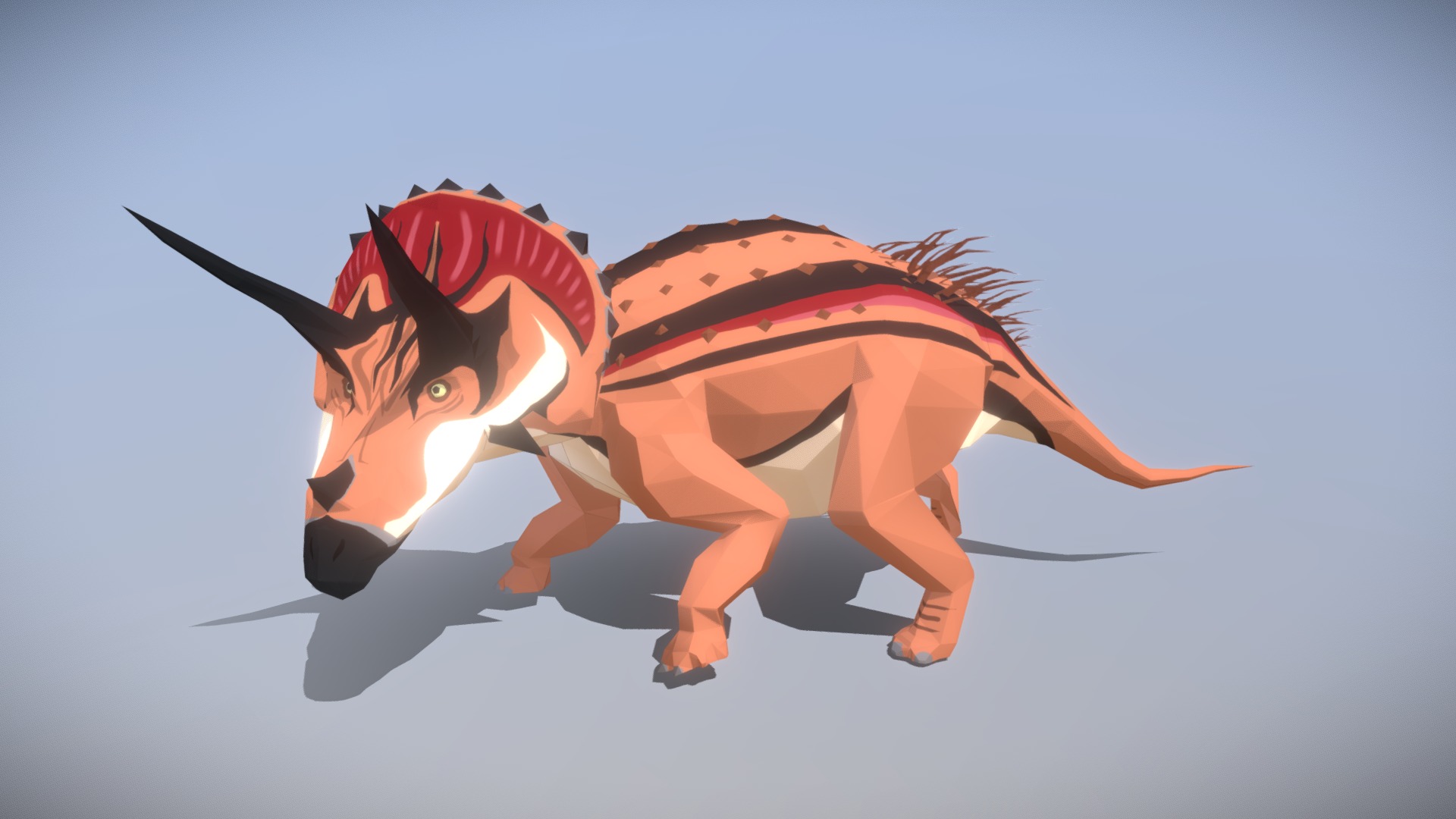 Polygonal Triceratops - 3D model by s1lverbullet [6e73cd9] - Sketchfab