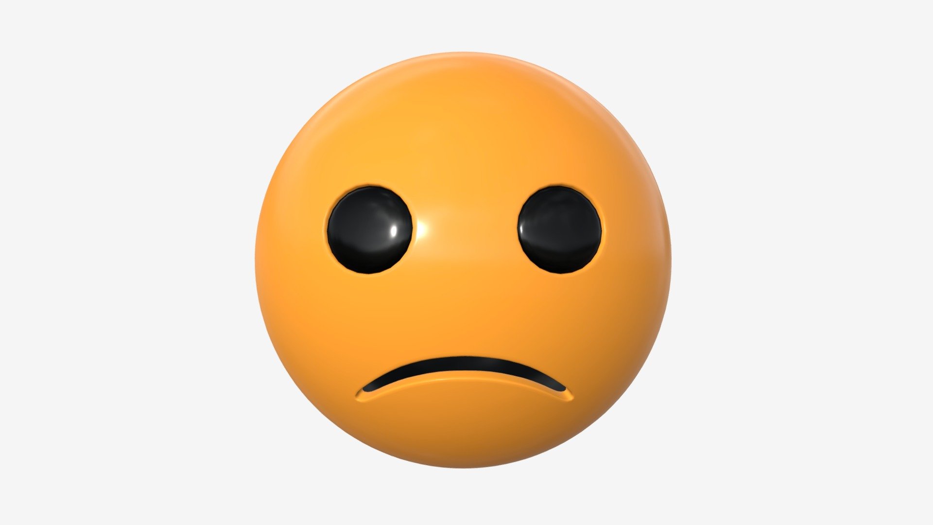 Emoji 063 Worried - Buy Royalty Free 3D model by HQ3DMOD (@AivisAstics ...