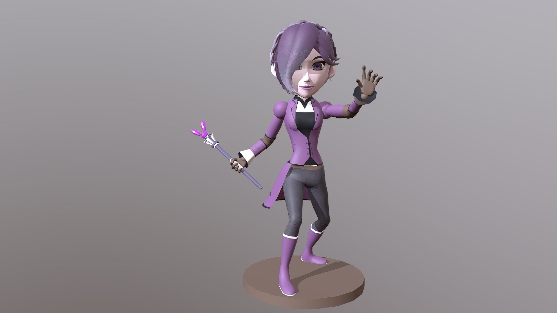 Female mage: stylized - 3D model by portwindyroad [6e781cb] - Sketchfab