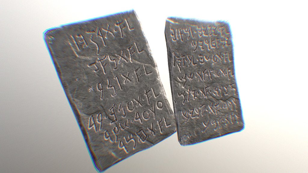 Ten Commandments - 3D model by B (@benjtm) [6e78ec7] - Sketchfab