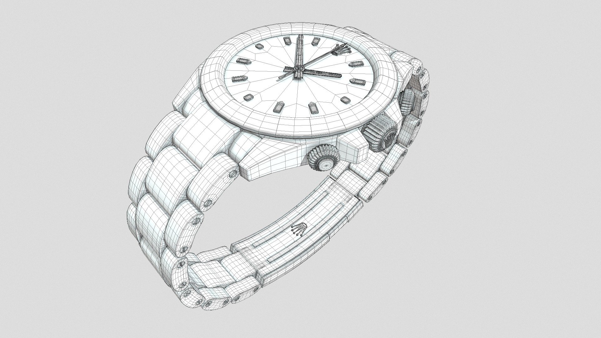 Watch Wireframe - 3D model by YamashiroFuso [6e791d3] - Sketchfab