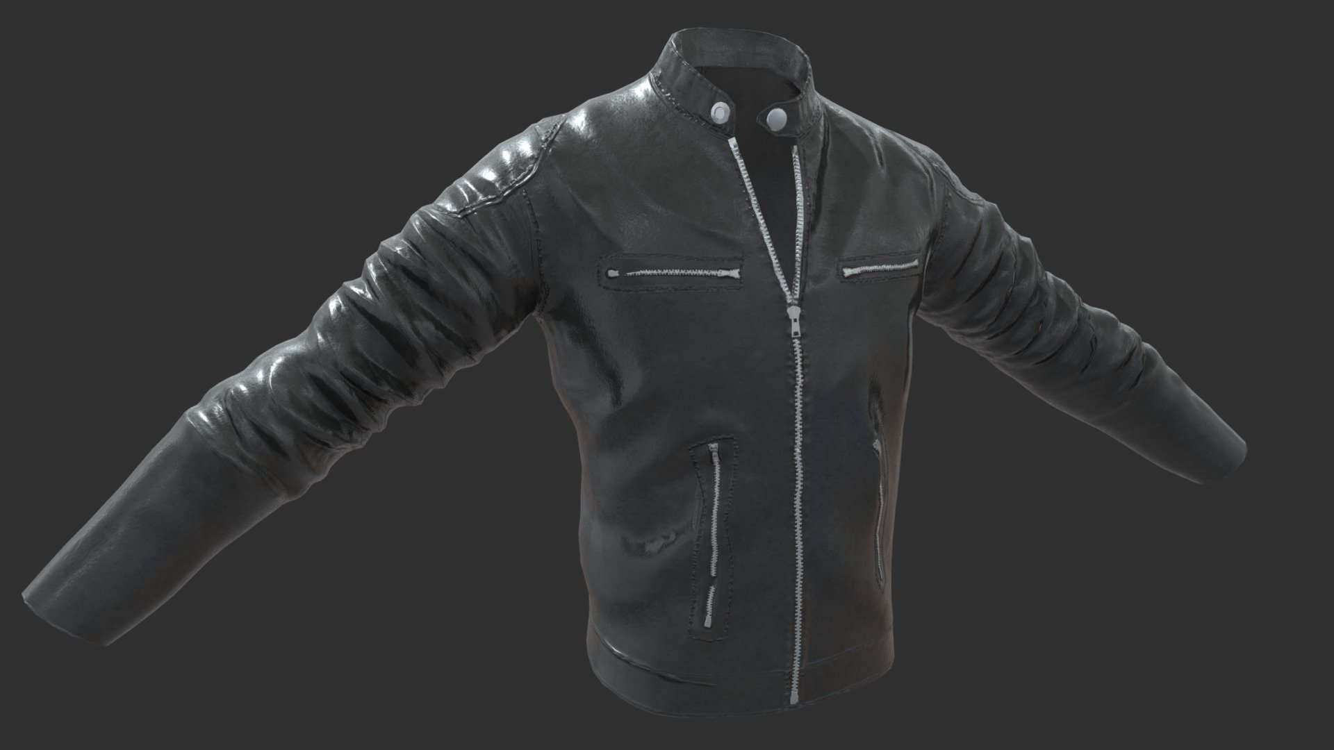 Leather Jacket - 3D model by ParkerPalmer [6e793d5] - Sketchfab