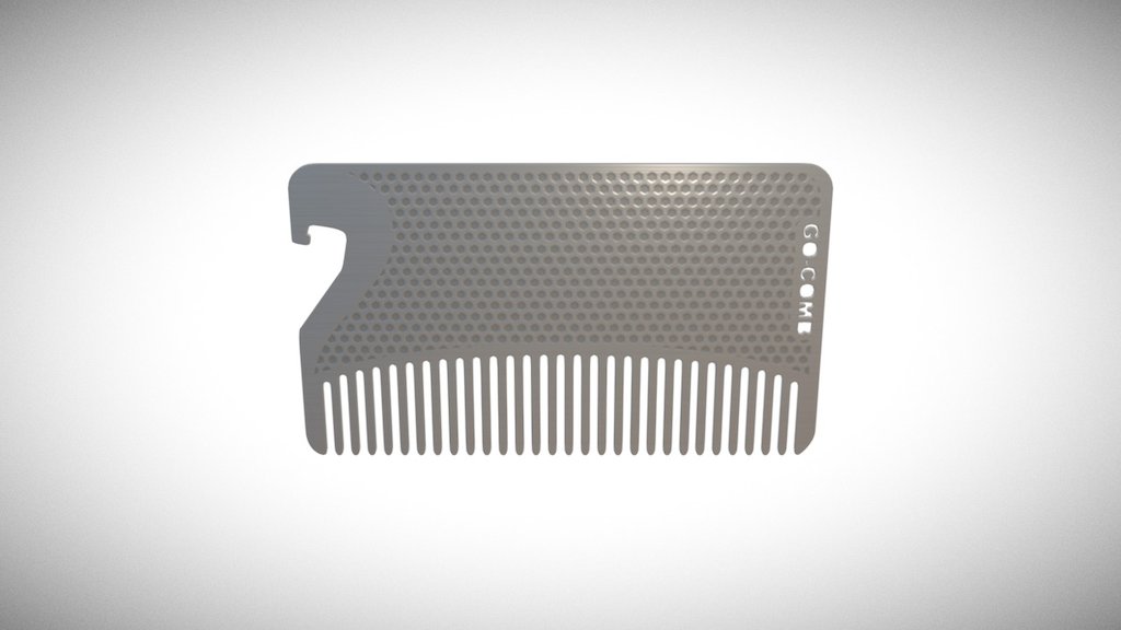Stainless Steel Go-Comb - 3D model by go-comb [6e7ddeb] - Sketchfab