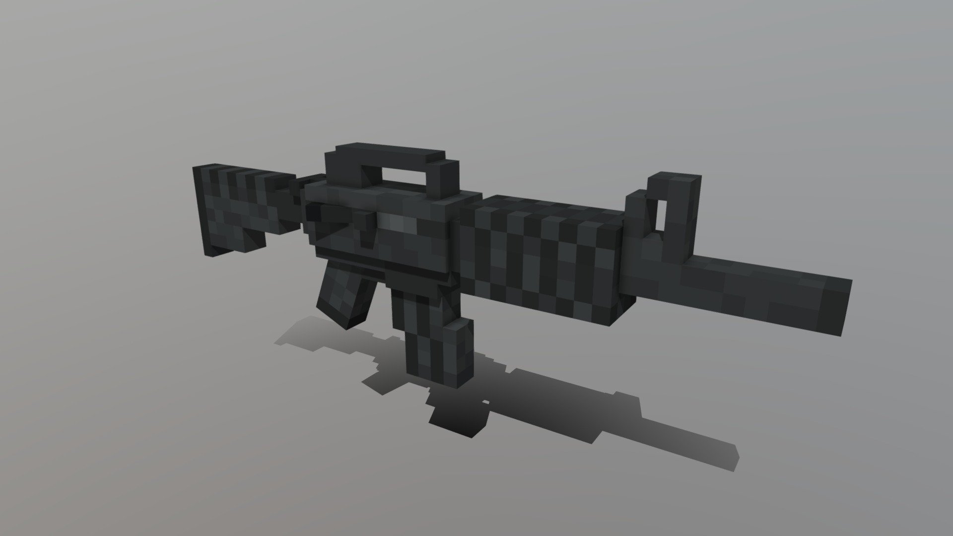 Minecraft - M4A1 - 3D model by Mr.Chilly [6e7e57e] - Sketchfab