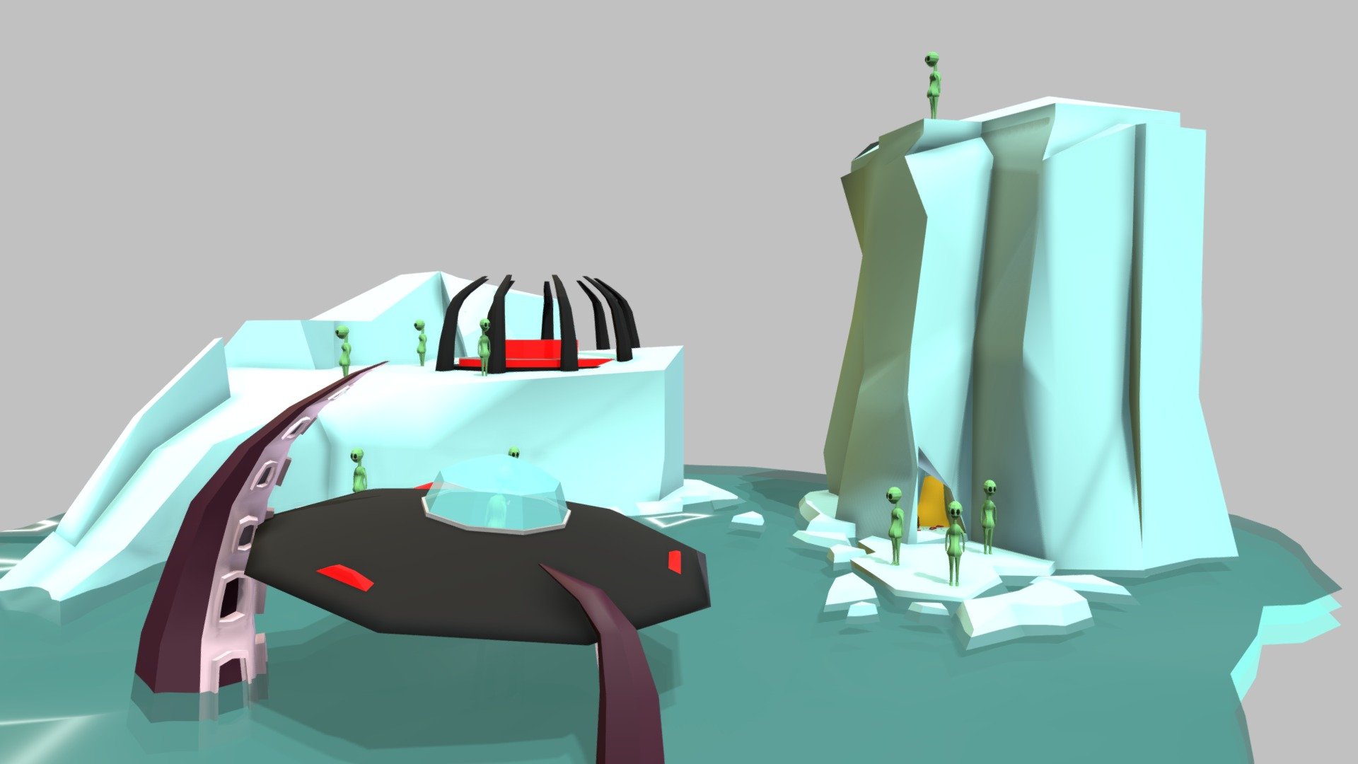 Low Poly Island - 3D model by WaldemarCarvalho [6e802da] - Sketchfab
