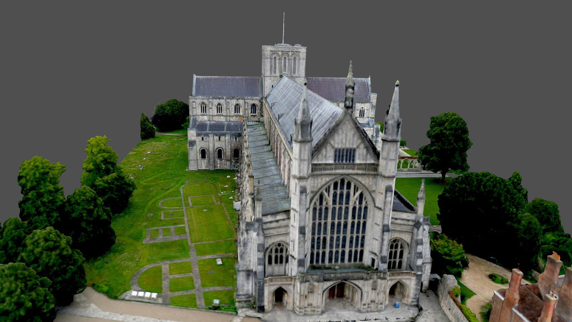 Winchester Cathedral - Hampshire, UK - 3D model by Arena 360 (@www ...